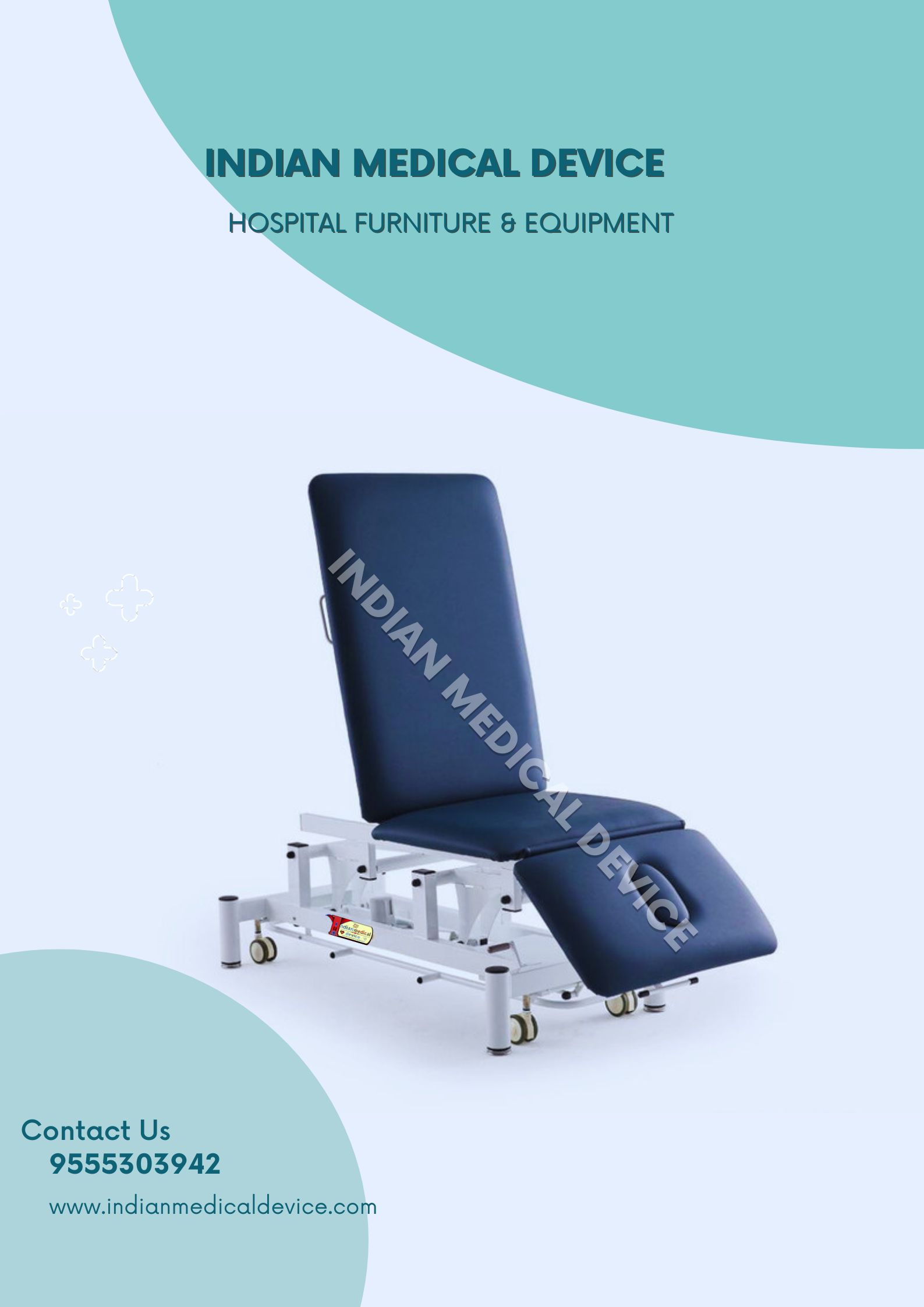 Fully Automatic 3 Motors Derma Bed | INDIAN MEDICAL DEVICES