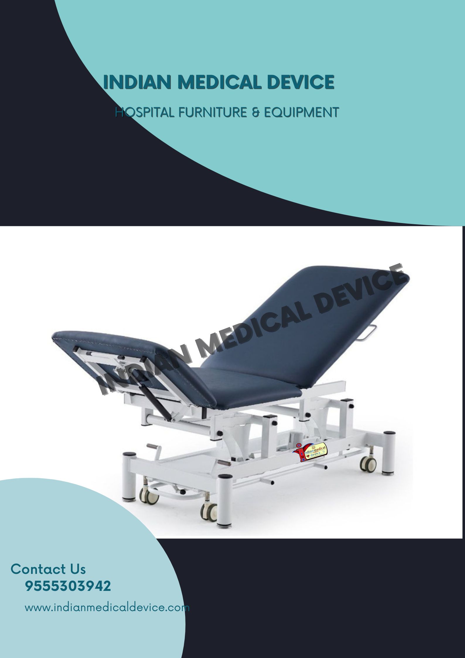 Fully Automatic 3 Motors Derma Bed | INDIAN MEDICAL DEVICES